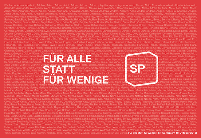 Wahlen 2015 | SP Schweiz